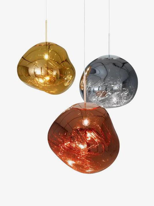 Twisted dynamic Glass Pendant Light